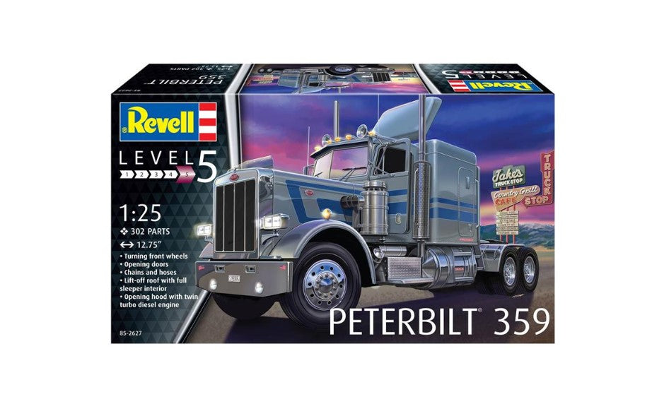 Revell 1/25 Peterbilt 359 Model Kit 85-2627 – Watsons Hobby Shop